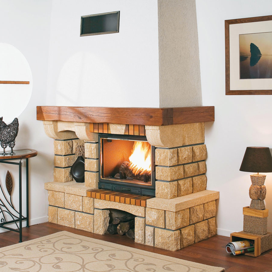Semineu pe lemne rustic TREVISE